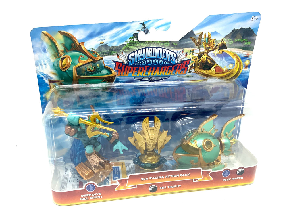 Skylanders Superchargers Sea Racing Action Pack Gill Grunt Reef Ripper
